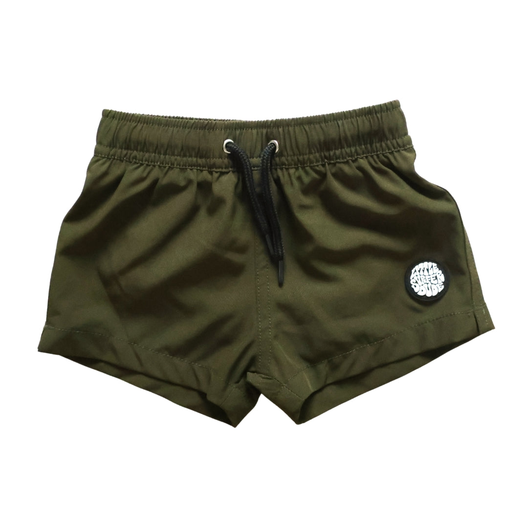 Green Little Surfer Dude Swim Trunks – The Little Surfer Dude