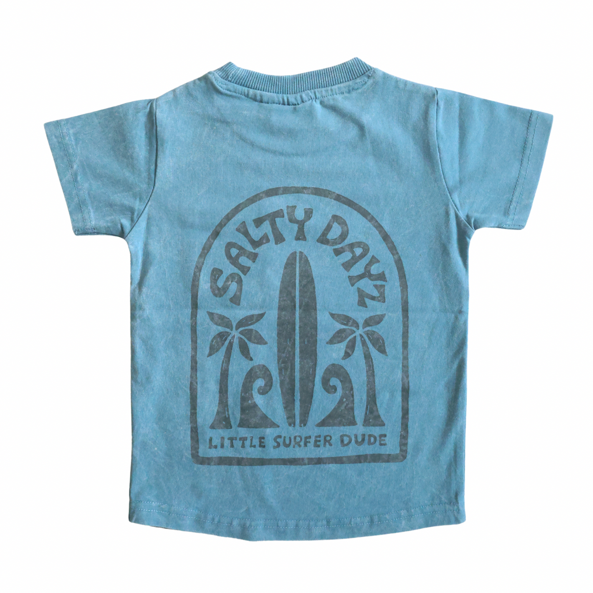 Blue Salty Days Little Surfer Dude Logo T-Shirt – The Little Surfer Dude